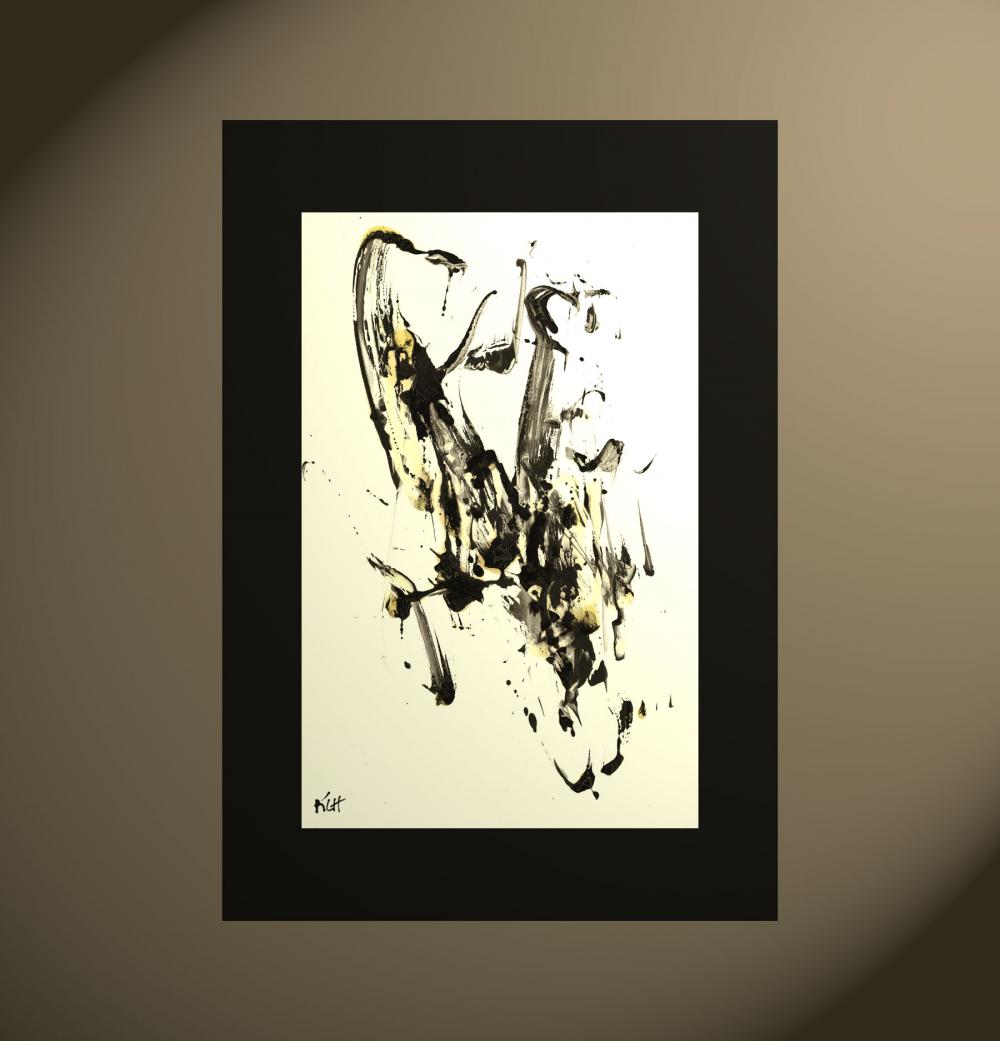 Black And White Modern Expressionism Contemporary Art Abstract Original ...